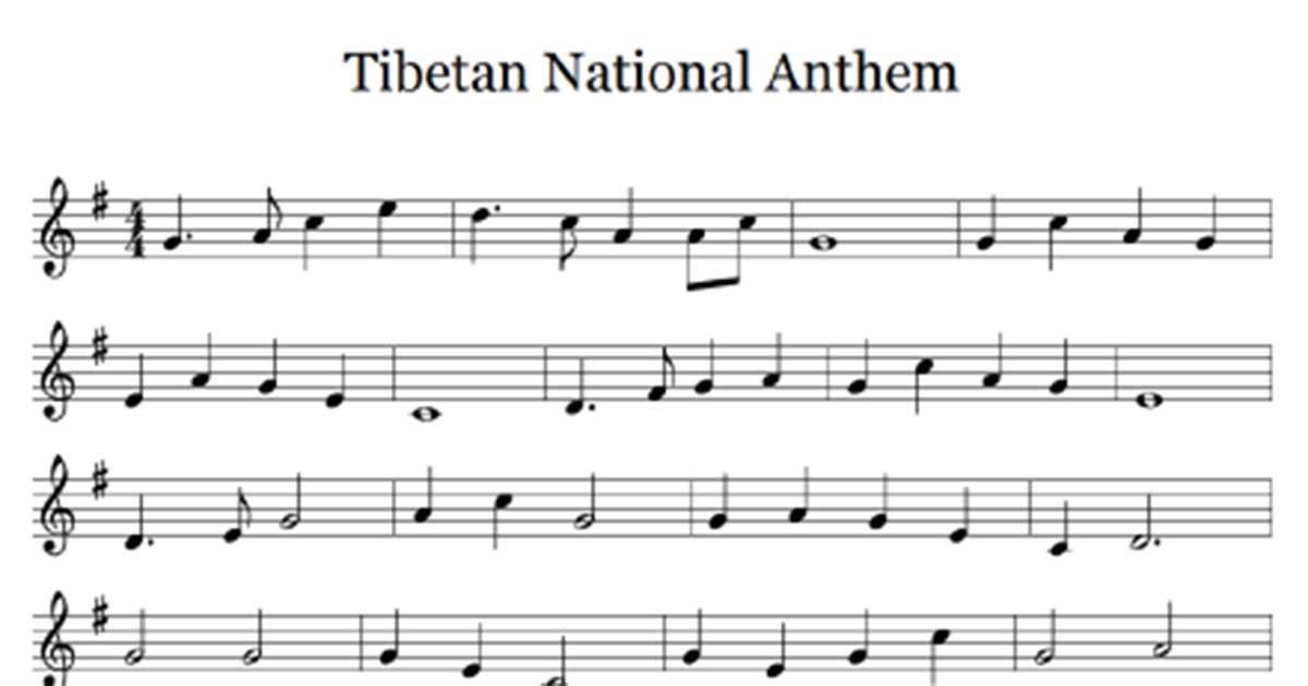 Indian National Anthem Sheet Music